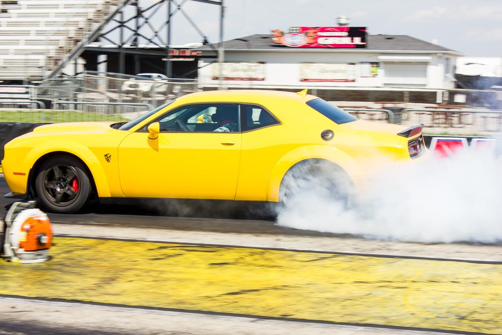 Hell Yes: Dodge Challenger SRT Demon Burnout Gallery | News | Cars.com